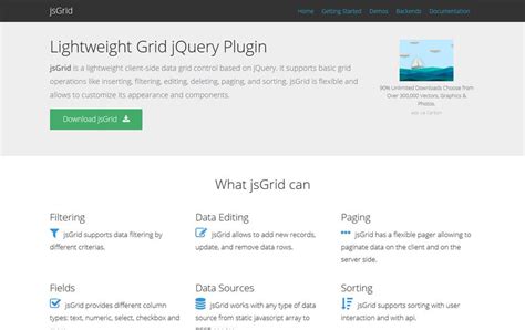 50 Best Jquery Grid Plugins Css Author