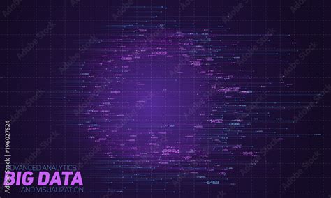 Big Data Circular Visualization Futuristic Infographic Information
