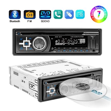 Autoradio 1 Din Bluetooth Dvd Cd Tf Am Aux In Auto Usb Mp3 Player Fernbedienung Eur 4899