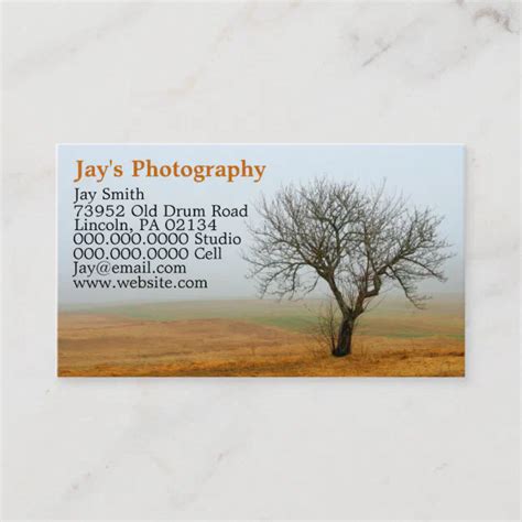 Nature Landscape Photography Business Cards Zazzle