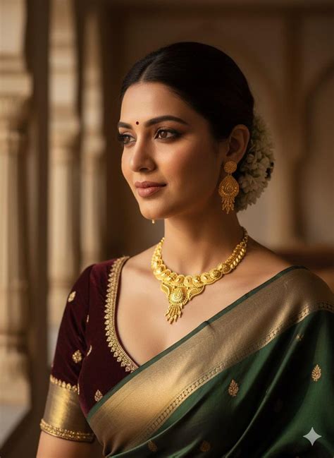 Traditional Indian Gold Necklace Set With Earrings Bridal Ethnic Jewelry Temple Style Gold