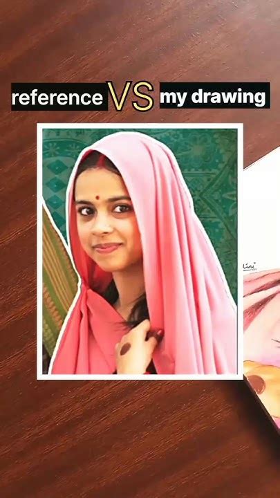 Reference Vs My Drawing 😍 Drawing Art Trending Youtube Shorts