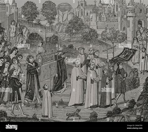 Count Renier Bearing The Body Of Saint Veronica To St Saint Waltrude