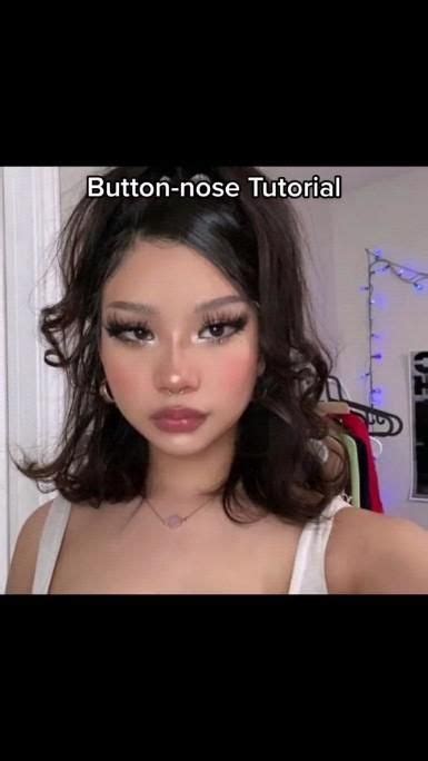 Button Nose Contour Is So Cute Nose Makeup Eye Makeup Tutorial