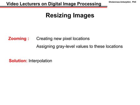 Sampling And Quantization Notes In Image Processppt