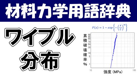 ワイブル分布【材料力学用語辞典】