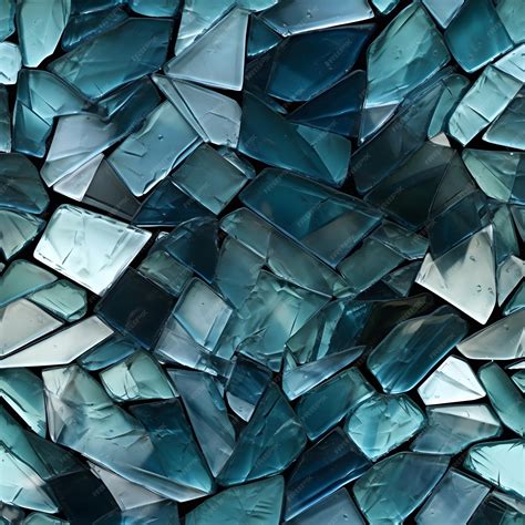 Premium Ai Image Glass Shards Texture