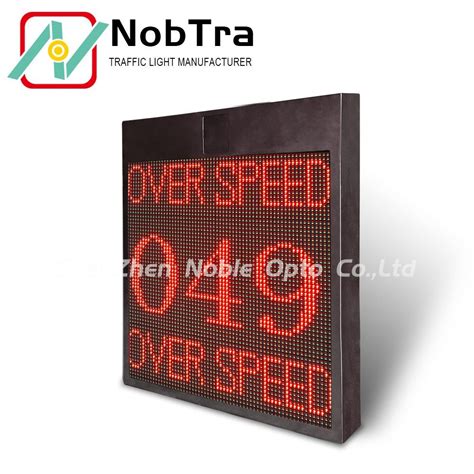 Speed Monitoring Led Warning Message Indicator China Speed Monitoring