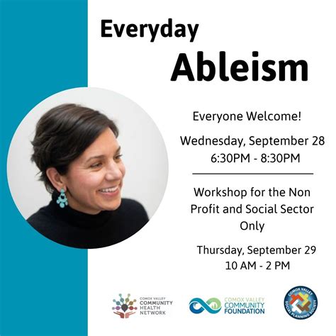 Everyday Ableism Workshops September 28 And 29 2022 Comox Valley