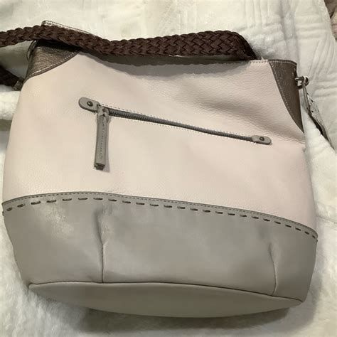 The Sak Bags The Sak Womens New Indio Leather Neutral Colorblock