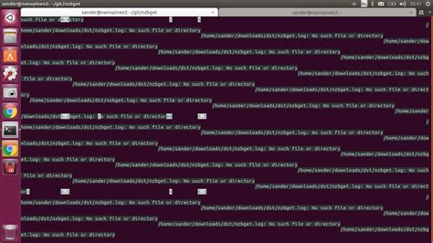 First Run Downloadsdstnzbgetlog No Such File Or Directory Repeated Over And Over Again