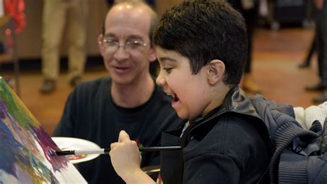 Muscular Dystrophy Ambassadors Create Artwork At Middletown