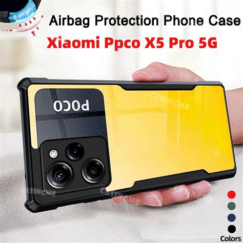 2023 Xiaomi Poco X5 Pro 5g Casing Clear Acrylic Tpu Frame Soft Shell