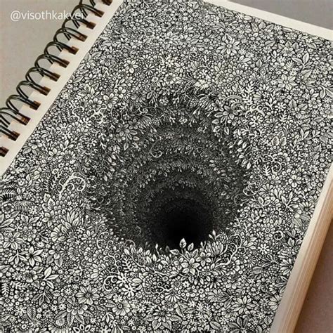 Stunning Optical Illusion Drawings By Colombian Artist Viso Thkakvei