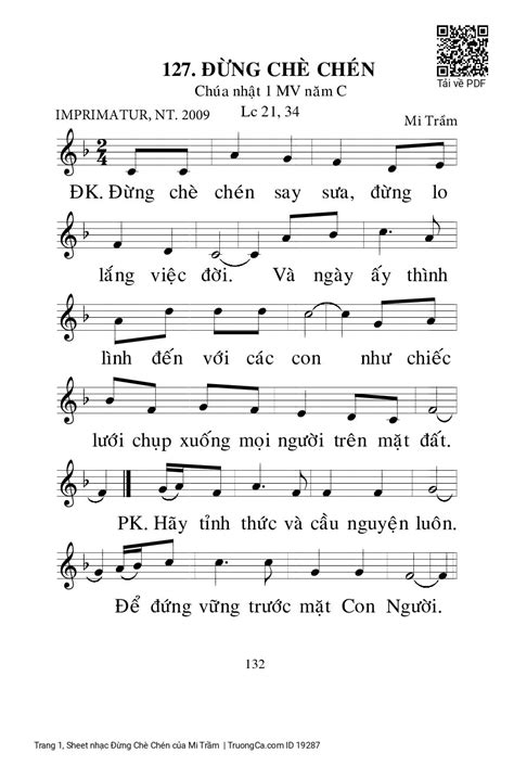 Sheet Đừng Chè Chén Say Sưa đừng Lo Lắng Việc đời Pdf Tải Về Sheet