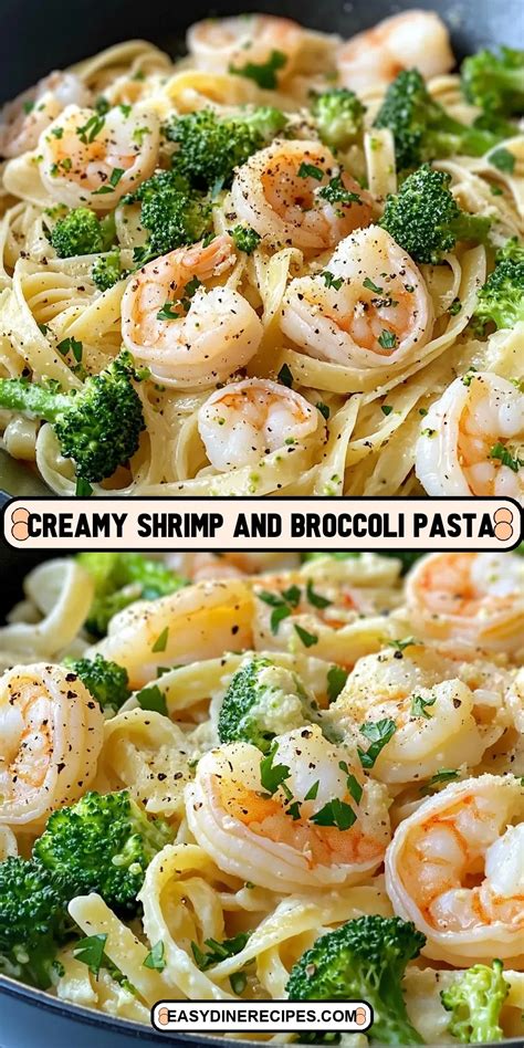 Creamy Shrimp And Broccoli Pasta Easy Dine Recipes