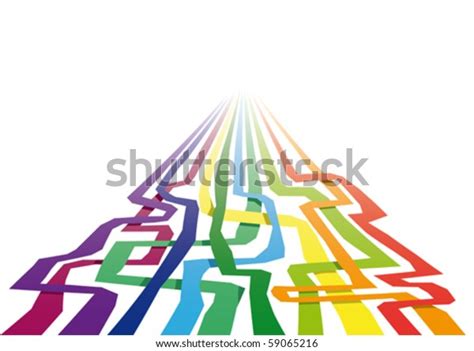 Intersecting Colorful Stripes Abstract Background Vector Stock Vector Royalty Free 59065216