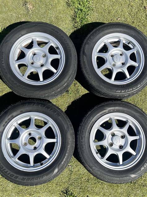 14” 4x100 Oem Honda Enkei Wheels Set Of 4 For Sale In San Diego Ca