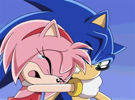 Sonic X Sonic And Amy Hugging Sonic X Sonic And Amy Hugging