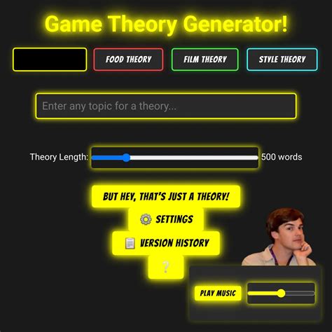 Game Theory Generator
