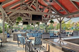 Timber Framed Pool Pavilion At The Atlanta Athletic Club By Moresun