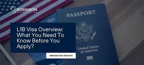 L1b Visa Overview What You Need To Know Before You Apply