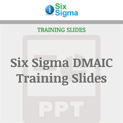 Six Sigma Dmaic Training Slides Isixsigma