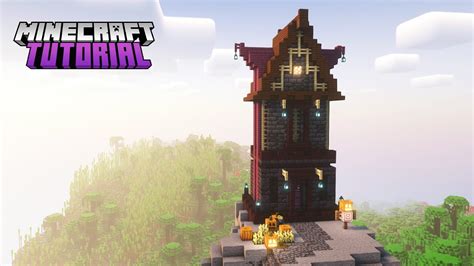 Minecraft Halloween Vampire Starter House Tutorial Youtube
