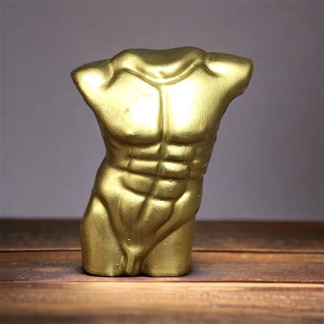 Naked Man Sculpture 4 Inch Male Body Statue Etsy