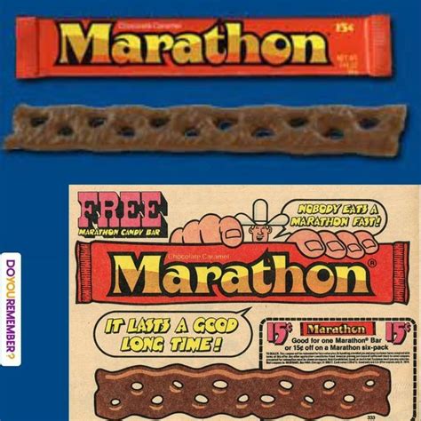 Retro Ad For Marathon Candy Bar Vintage Marion Hard Candy Tin 80s