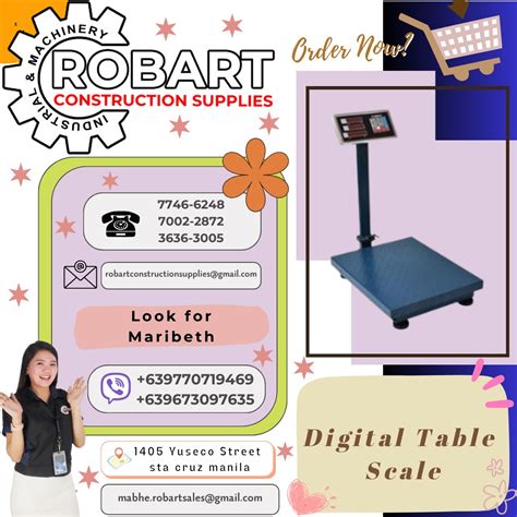 Digital Table Scale Commercial And Industrial Construction Tools And Equipment On Carousell