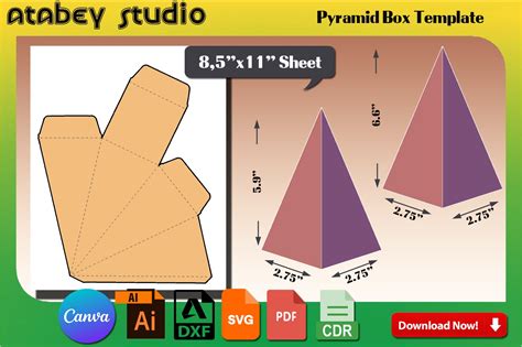 Pyramid Box Template