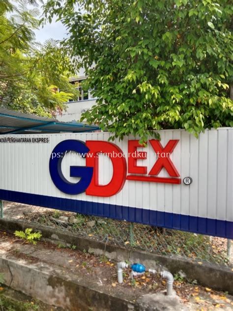Gdex 3d Panel Signage Signboard At Bentong Aluminium Panel 3d Led Box