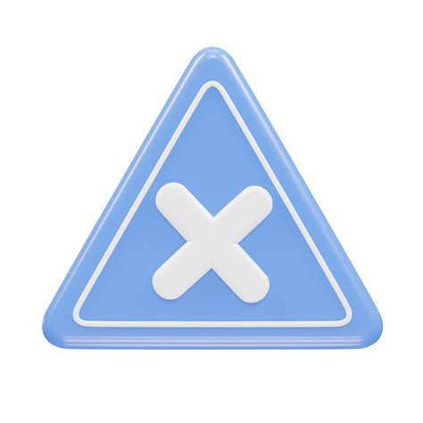 Wrong Icon 3d Render Illustration 28628751 Png