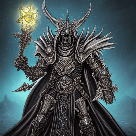 John Ken Mortensens Infested Lich King Clad In Corrupted Divine Armor