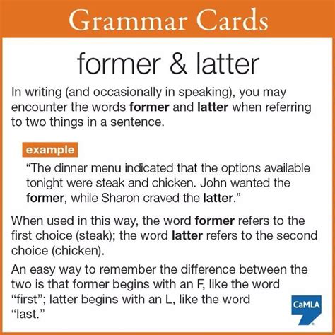 Former Vs Latter At Gladys Neville Blog