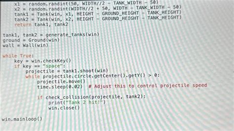 Solved I Need Help Creating A Projectile Code For My Tanks