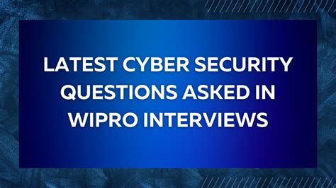 100 Cyber Security Interview Questions