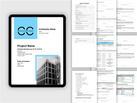 Construction Schedule Narratives Cpm Ss