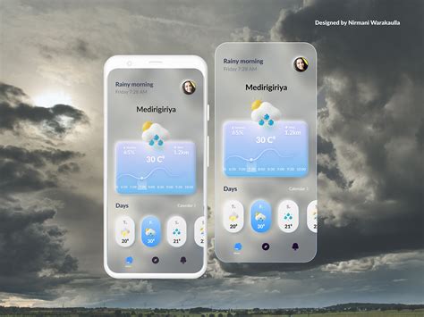 Simple Weather App Design On Behance