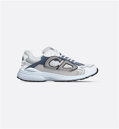 B30 Countdown Sneaker White Technical Mesh And White And Gray Technical Fabric Dior