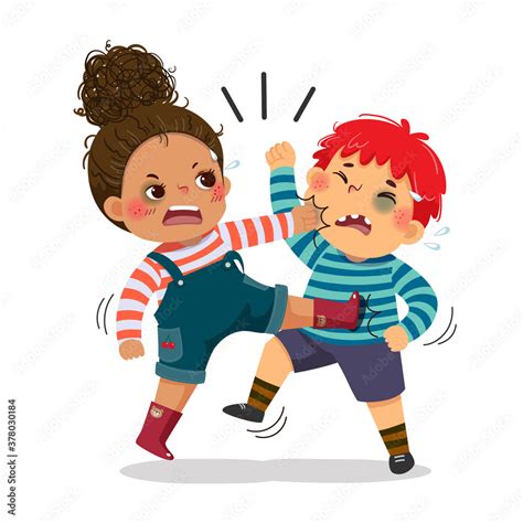 Girls Fighting Clipart