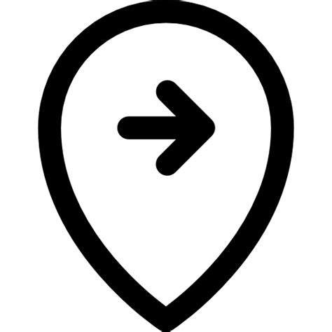 Send Localization Basic Rounded Lineal Icon