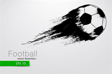 Premium Vector Silhouette Of A Soccer Ball