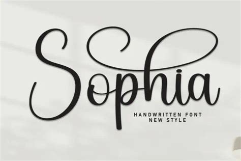 Sophia Calligraphy Font Freefontdl Calligraphy Fonts Fancy Fonts