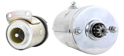Chrome Starter And Solenoid Fits Harley Softail Heritage Classic Flstc