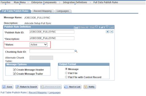 Peoplesoft Peoplesoft Job Code Full Sync Process Integration Broker