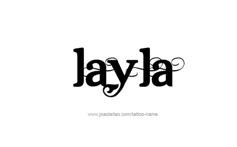 Layla Name Tattoo Designs