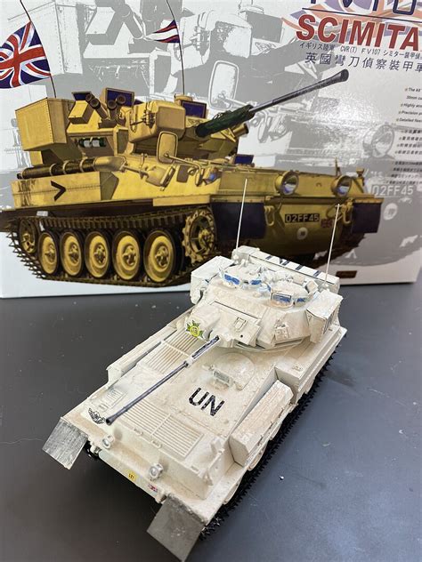 British Cvrt Fv107 Scimitar Tank Plastic Model Tank Kit 1 35