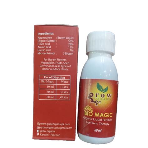 Bio Magic 60 Ml Organic Liquid Fertilizer Organic Liquid Fertilizer